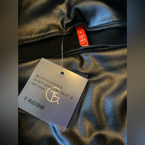 Tagoo | Pants & Jumpsuits | Tagoo Faux Leather Black Pants Size Small ...